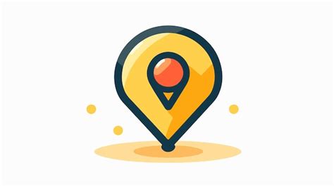 Flat Cartoon Map Pointer Icon With Map Background Premium Ai Generated Vector