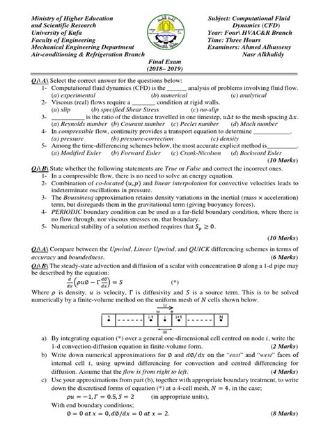 1st attempt final exam term 2018 2019 pdf fluid dynamics