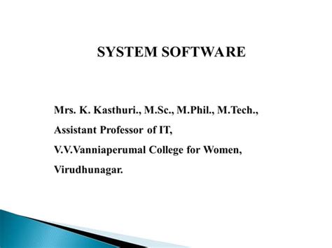 System Software Introduction And Sic Machine Architecture Ppt