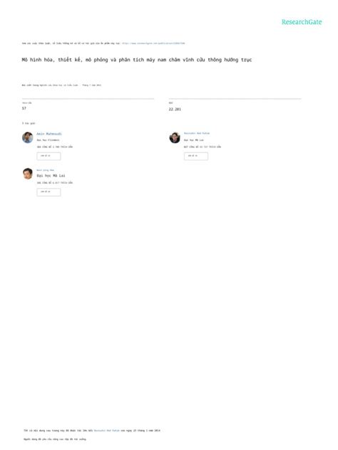 Axial Flux Permanent Magnet Machine Modeling Desig Pdf