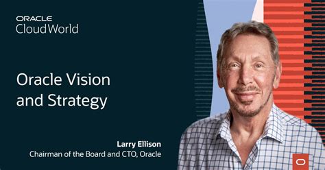 John R Stevens Iii On Linkedin Join Larry Ellison As He Discusses Oracles Differentiated Ai