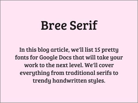 Pretty Fonts On Google Docs