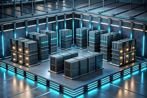 Modern Data Center And Network Infrastructure Solutions Premium Ai Generated Image