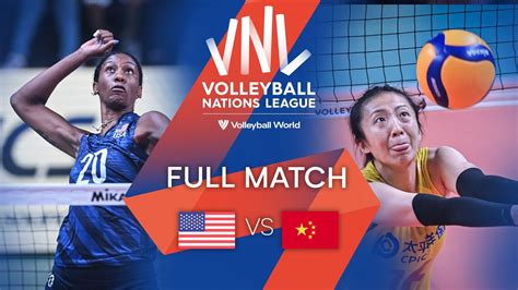 🇺🇸 Usa Vs 🇨🇳 Chn Full Match Preliminary Phase Womens Vnl 2022
