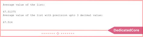 Calculating The Average Of List In Python 4 Techniques