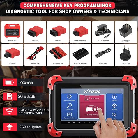 Xtool X100 Pad Plus Full System Diagnostic Scan Key Coding Odometer — Discount Tools Nz