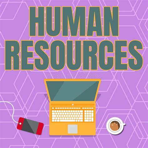 Hand Writing Sign Human Resources Business Overview The Showing Who Make Up The Workforce Of An