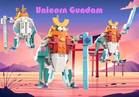 Lego Moc Gundam Unicorn 31140 Alternative Build By Gladubid Rebrickable Build With Lego
