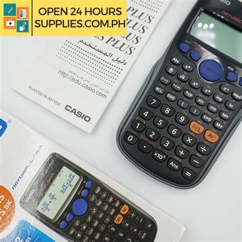 Casio Scientific Calculator Fx 82es Plus Bk Black With Case