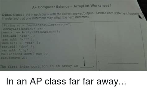 A Computer Science Interfaces Worksheet 1 Answers