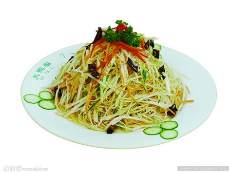 鸭梨五彩丝摄影图 传统美食 餐饮美食 摄影图库 昵图网