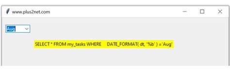 Generating Monthly Report From Database Table Based On Month Selection