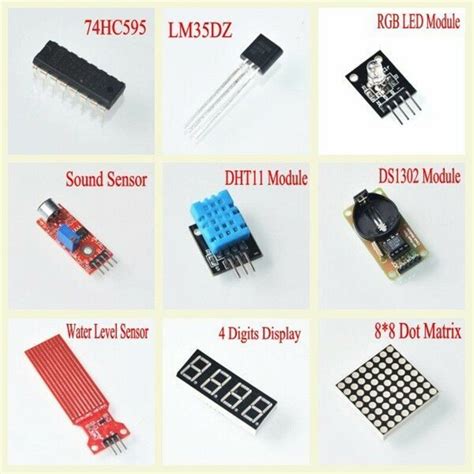 Mega r kit de iniciante de motor servo rfid relé de distância ultrassônico lcd para