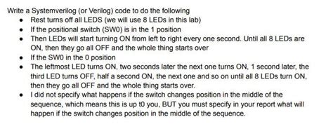 Solved Write A Systemverilog Or Verilog Code To Do The