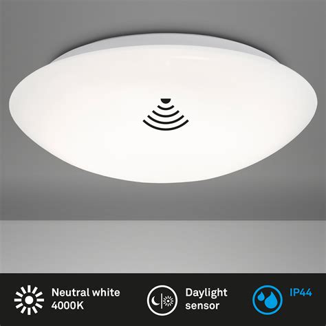 Led Sensor Ceiling Light Elipso Ip44 4000k Ø28cm Lightsie