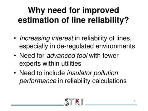 Ppt Why Need For Improved Estimation Of Line Reliability Powerpoint Presentation Id 6715520
