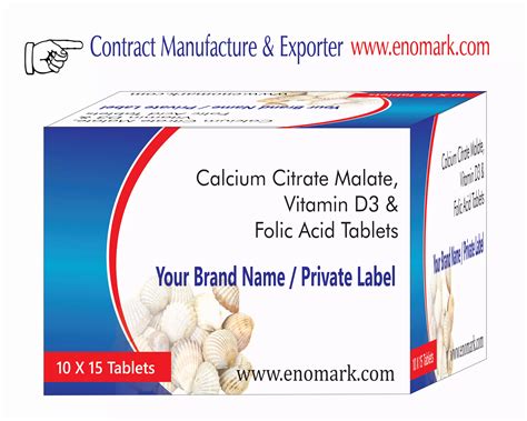 Calcium Citrate Malate Vitamin D3 And Folic Acid Tablets Contract
