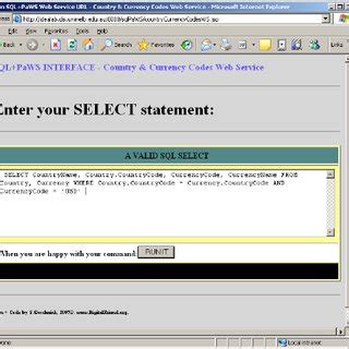 The Simple HTML Input Form With An SQL Select Command That Produces The Download Scientific