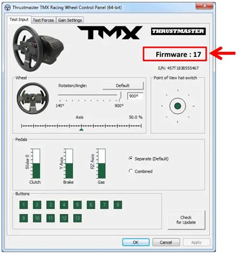 Thrustmaster 4460136 Tmx Force Feedback Racing Wheel User Manual
