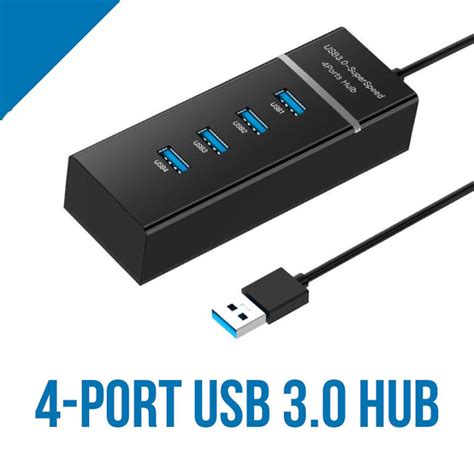 4 Ports 3 0 Usb Hub Splitter High Speed Multi Splitter Usb Adapter