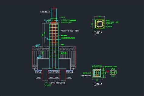 Download Detail Sambungan Baja Wf Dwg Gambar Detail Sambungan Baut Jembatan Autocad Area