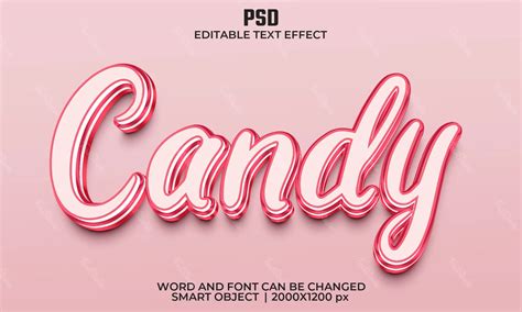 Candy Text Effect Photoshop Premium Psd File