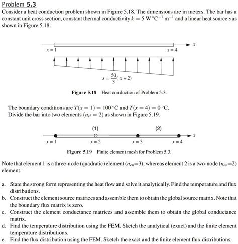 Solved Problem 53 Heat Conduction Analysis Consider A Heat