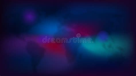Abstract World Map In Neon Fog Background Stock Vector Illustration