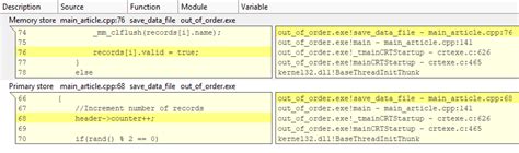 Intel Inspector For Persistent Memory Out Of Order Store Analysis