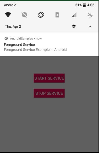 Foreground Service Android