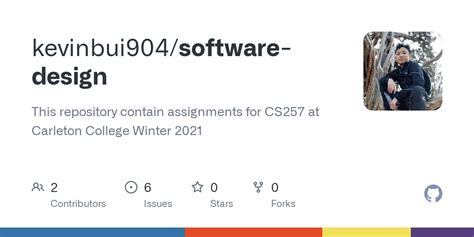 GitHub Kevinbui Software Design This Repository Contain Assignments For CS At Carleton