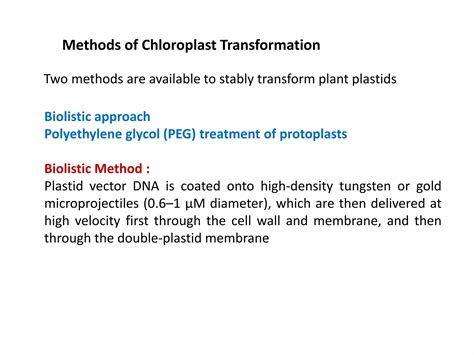 Chloroplast Transformationpptx