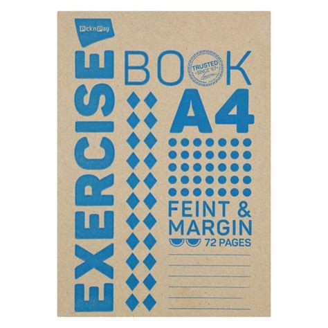 Pnp A4 Feint And Margin Exercise Book 72 Pages Pnp