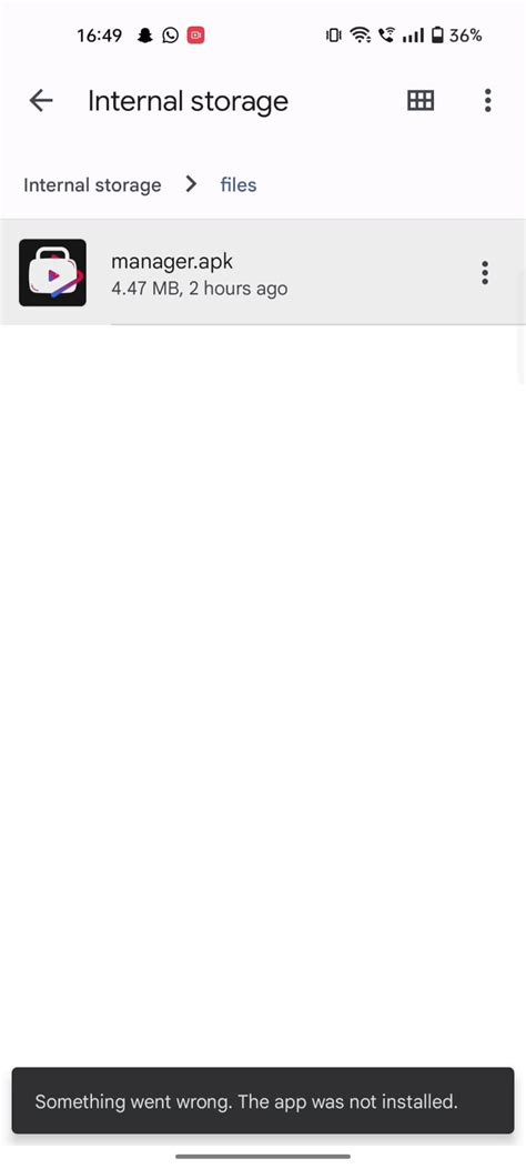 Recently I Formatted My Phone Now I Cant Install Apk Files Does