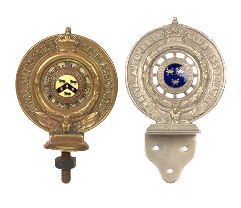 Bonhams Cars Two Royal Automobile Club Associate Car Badges With