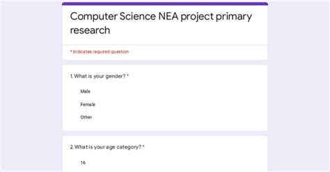 computer science nea questionnaire r computersciencealevel