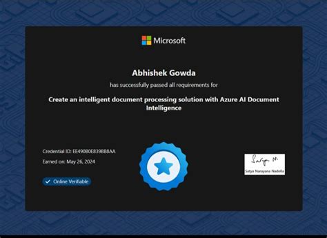 abhishek gowda on linkedin microsoftazure aicertification documentprocessing…
