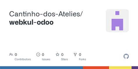 GitHub Cantinho Dos Atelies Webkul Odoo