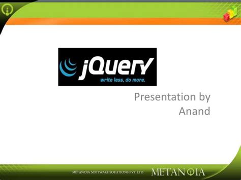 J Query Introduction And Jquery Selectors Pptx