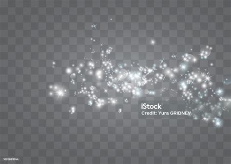 화이트 불꽃 반짝 특별 한 조명 효과 투명 한 배경 벡터 반짝입니다 크리스마스 추상 패턴입니다 스파클링 마술 먼지 입자 개성 개념에 대한 스톡 벡터 아트 및 기타 이미지