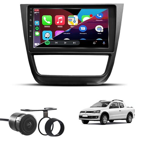 Kit Multimidia Volkswagen Saveiro G6 Carplay Android Auto 9 Polegadas