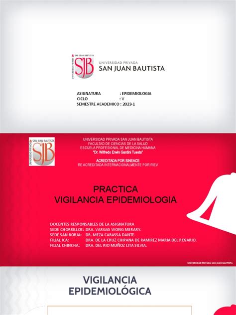 Clase 10 Vigilancia Epidemiologica Pdf Epidemiología Infección