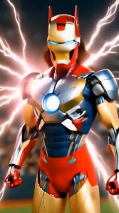 ⚡응원복을 입은 아이언 히어로 등장 치어리더의 강림🔥아이언슈트 여성히어로 하이브리드전사 치어리더슈트 Sf응원복 슈퍼히어로스타일 Youtube