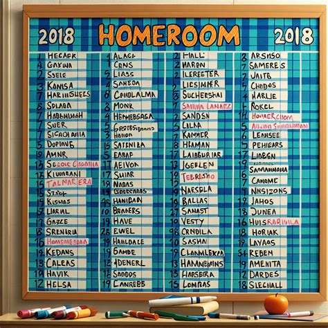 Olean Intermediate Middle School Homeroom List 2018