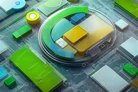 3d渲染ai数字艺术 金融3d渲染清新明亮电路板电子元件插画 Ai图片免费下载 Png格式 4032像素 编号71444727 千图网