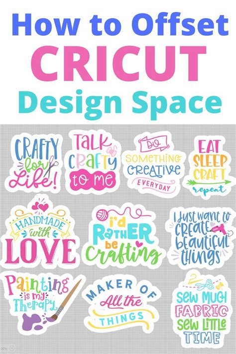 How To Use Offset In Cricut Design Space Cricut Tutorials Cricut Design Cricut Crafts
