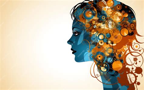 Premium Ai Image Abstract Human Head Inforgraphic Illustration