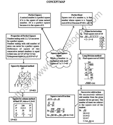 Cbse Class 8 Maths Square And Square Roots Worksheet