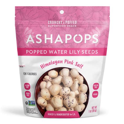 Ashapops Vegan Popped Water Lily Seeds Gluten Free Snacks