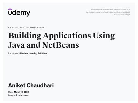 Aniket Chaudhari On Linkedin Udemy Course Completion Certificate